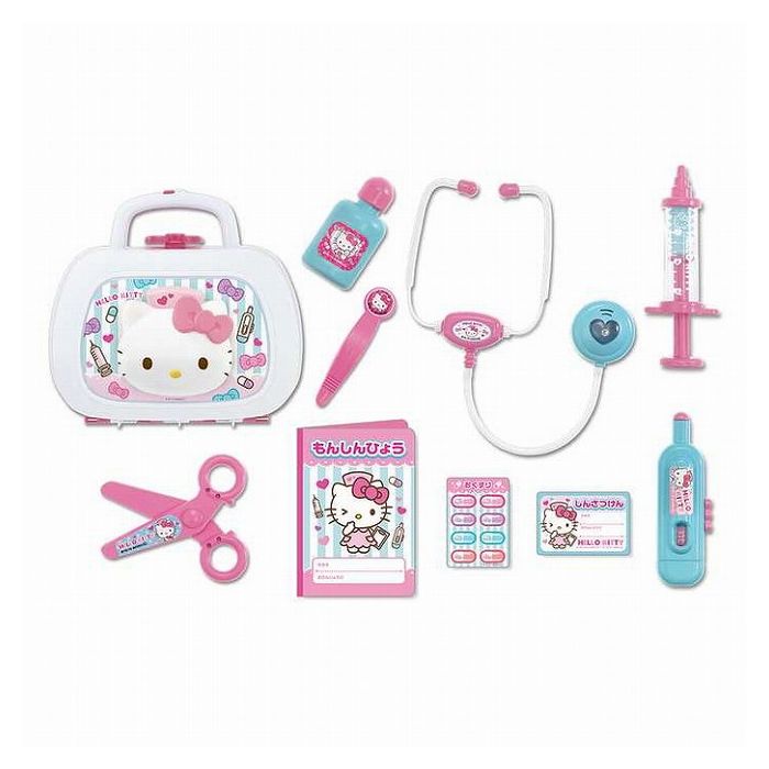10種類のナースセットでなりきっちゃおう！道具は全てキティちゃんのバッグにしまえるので持ち運びもお片づけも簡単！■サイズ(cm)440×360×125【代引きについて】こちらの商品は、代引きでの出荷は受け付けておりません。【送料について】北...