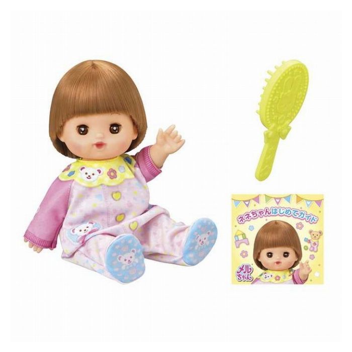 メルちゃんのいもうと　ネネちゃん♪おねんねするとおめめがとじるの！おふろにはいるとかみがブロンドになるの♪メルちゃんのお洋服やパーツが使えるよ。【商品仕様】対象年齢：2歳〜パッケージ形状：箱重量(パッケージ含む)：458g安全基準：STパッ...