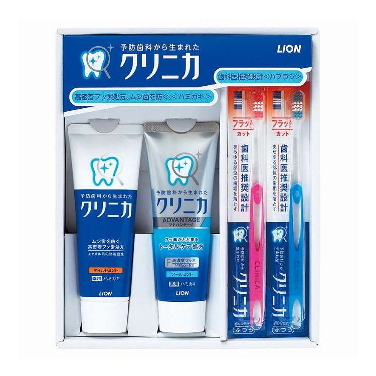 【商品詳細】すべての人々にめぐりくる日々を、健康で快適に。予防歯科から生まれた「クリニカ」や一歩進んだトータルケアができる薬用歯周病予防ハミガキ「システマEX」などのデンタルセットです。内容:クリニカハミガキクールミントタテ型（約130g）...