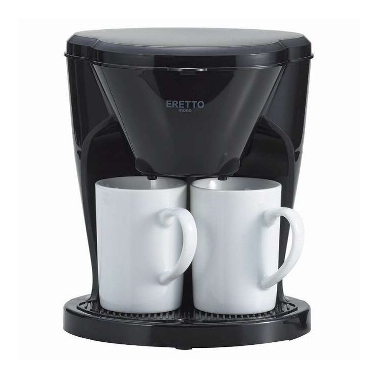 【商品詳細】本格的なコーヒーが簡単に楽しめます。ペーパーフィルターが不要で資源の節約にもなります。コーヒーを一度に2カップ分抽出できます。内容:本体（約300ml）（約170×145×202mm）・計量スプーン×各1、カップ×2原産国:中国...