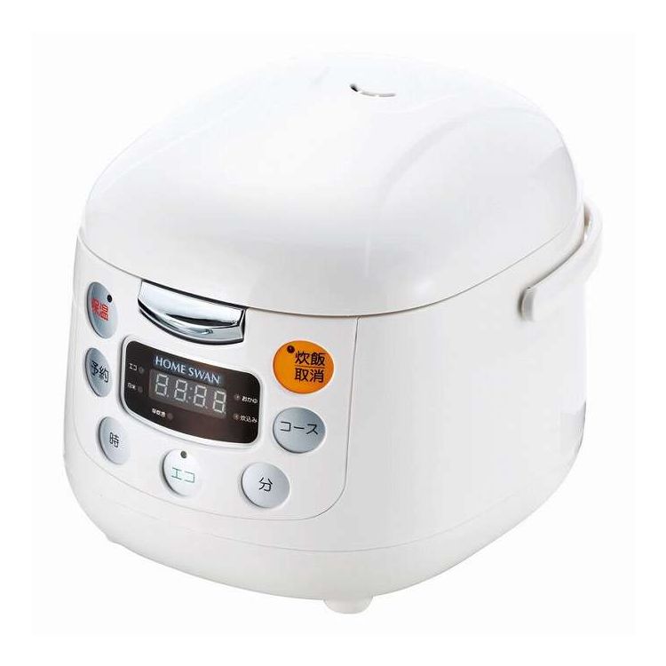 【商品詳細】3.5合炊きのマイコン式炊飯ジャー。1〜4人にちょうど良いサイズ。●内なべはフッ素樹脂塗装でお手入れ簡単●内ぶた・内なべは着脱式で丸洗いOK●予約炊飯機能付内容:本体（約270×220×205mm）・計量カップ・しゃもじ×各1原...
