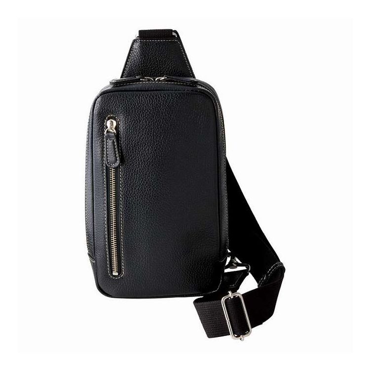 【商品詳細】日本の職人さんが一つ一つ丹念に作った、牛革のワンショルダーバッグ。背面はメッシュ加工されており、汗をかいても安心です。ショルダーベルトは左右付け替えが可能です。ファスナー開閉式。前面ファスナーポケット・内オープンポケット・ファス...