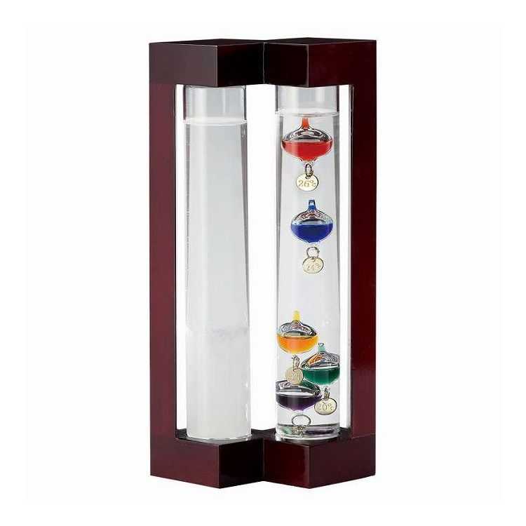 【商品詳細】人気のガラスフロート温度計とストームグラスがセットになりました。温度、湿度、気圧といった気象条件による変化を楽しむことが出来るユニークなインテリアオブジェです。○測定範囲:18〜26℃内容:本体（約80×130×250mm）×1...