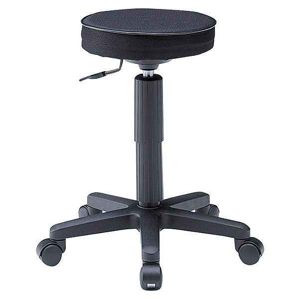 【商品詳細】汚れにくいウレタンレザー張りの丸イス。●ウレタンレザー仕様なので、汚れてもサッと拭き取れます。●背もたれがないので、机の下にすっきり収納することができます。●ウレタンキャスターを装備しているで、Pタイルなどの固い地面の上でも傷が...