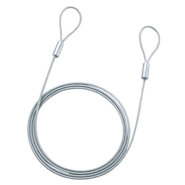 【商品詳細】eセキュリティ長さ2.0m、太さ3.5mmワイヤー●取り付け部品、鍵などに接続する、eセキュリティ用ワイヤーです。■長さ：2.0m■太さ：3.5mm■材質：亜鉛(ビニールコーティング加工)※詳しくは、「e-Security組み合...