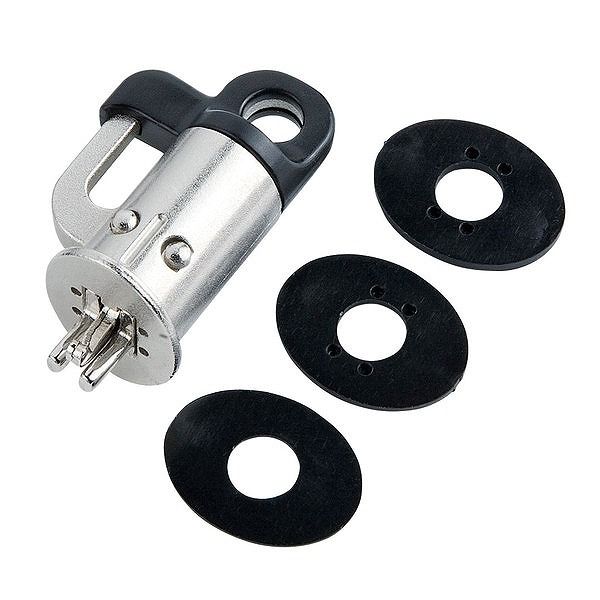 【商品詳細】eセキュリティ取付け部品。ぐらつき防止スペーサー付。●ノートパソコンなどのセキュリティスロットに差し込む取り付け部品です。●マウスなどのケーブルも通すことができ、ノートパソコンと同時に盗難を防止します。（W10×H4mmまで対応...