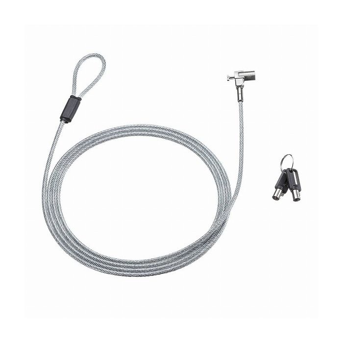 【商品説明】●錠とワイヤーが一体型なので、邪魔になりません。●シリンダが非常に小さいので、取り付け後、シリンダの厚みでパソコン本体が浮かず、薄型のノートパソコンにも最適です。●移動の多い方に最適な着脱簡単タイプです。【商品詳細】■入数：1■...