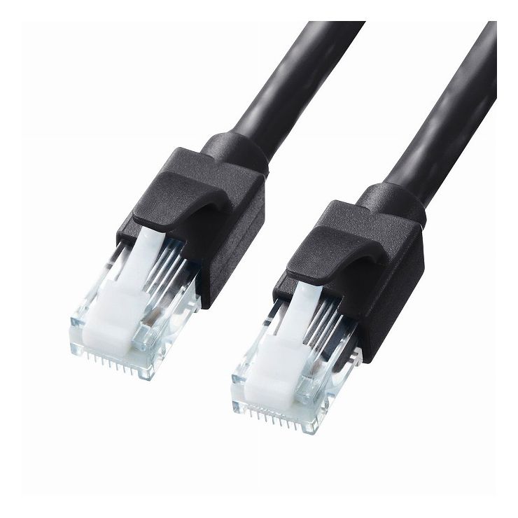 【商品詳細】ツメが折れない三重構造コネクタ採用、超高速10ギガビットイーサネット完全対応CAT6ALANケーブル。ブラック・0.5m。●曲げても折れないナイロン製ツメと弾力性に優れたPVC（ポリ塩化ビニル）製ツメ折れ防止カバー、性能が見える...