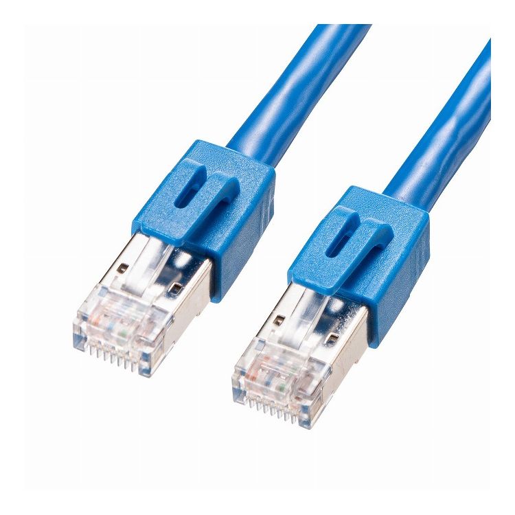 【商品特長】ノイズに強いシールドタイプ、1000BASE-TX対応のカテゴリ6STP LANケーブル。ブルー・3m。●ツイストペアケーブルをさらにシールドでカバーしているノイズに強いLANケーブルです。●1000BASE-TXギガビットイー...