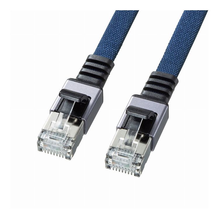 【商品特長】フラット＆メッシュケーブル、メタルコネクタで断線・衝撃に強い、10Gビッイーサネット対応のCAT6AフラットメッシュLANケーブル。ブルー・10m。●エンハンスドカテゴリ5の5.0倍、カテゴリ6の2.0倍の伝送帯域500MHzを...