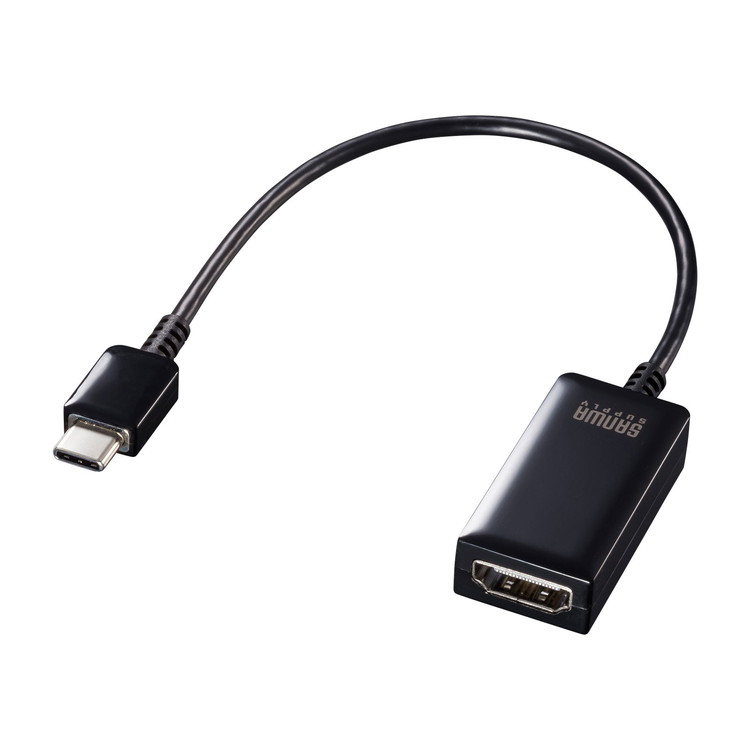 【商品詳細】DisplayPort Altmodeに対応したType-CポートをHDMI（4K/60Hz/HDR）に変換し映像出力ができる超小型サイズの変換アダプタ。●USB Type-C搭載（映像出力に対応したType-Cポートのみ）のパ...