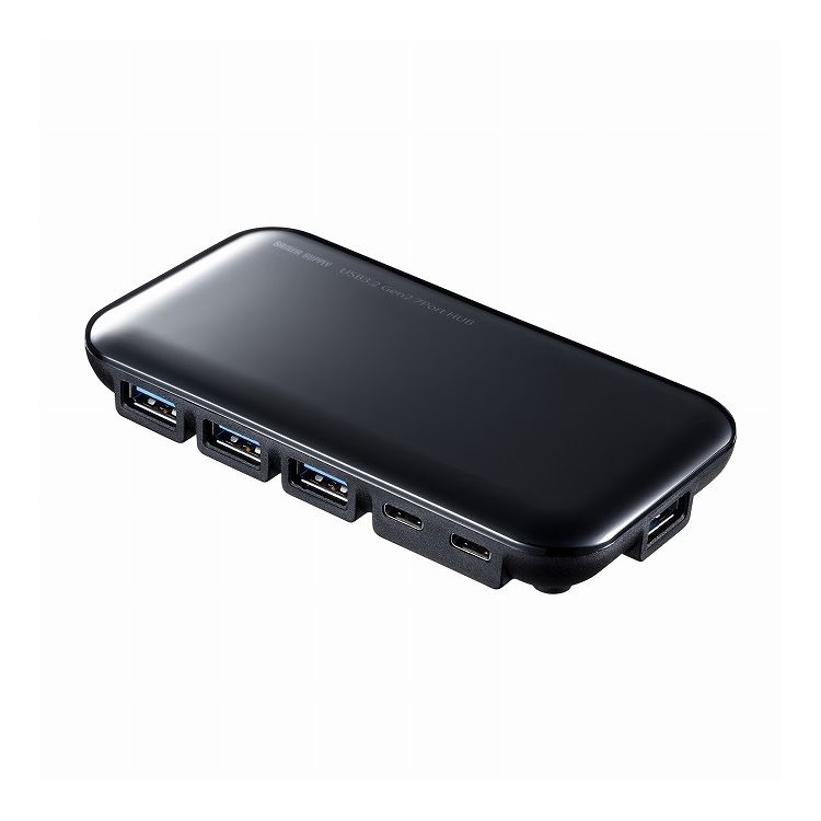 【商品説明】■USB3.2 Gen2対応のUSBハブです。■Type-Cコネクタ搭載で、Type-Cポートを搭載したパソコンなどで使用できます。■USB Aポートが4個、Type-Cポートが3個付きで7台のUSB機器を接続することができるU...