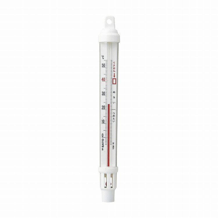 【商品説明】湯面から15cm下の湯温を表示します。製品サイズ：φ28×210mm測定範囲：-5〜55℃本体重量：48g材質：本体＝ABS樹脂、アクリル樹脂(耐熱温度80°C)/感温液＝着色白灯油/温度計＝ガラス個装入数：1個原産国または製造...