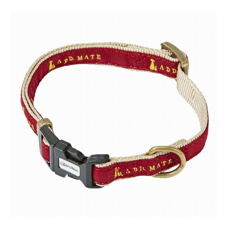 【商品説明】・ブランドのシンボルマークをデザインしたヴィンテージ風の犬具。・着脱簡単なワンタッチバックル式。○材質ナイロン、ポリエステル○商品使用時サイズテープ幅15mm○適応サイズ(首囲)25〜40cm○その他詳細【適応種】小型犬【送料に...