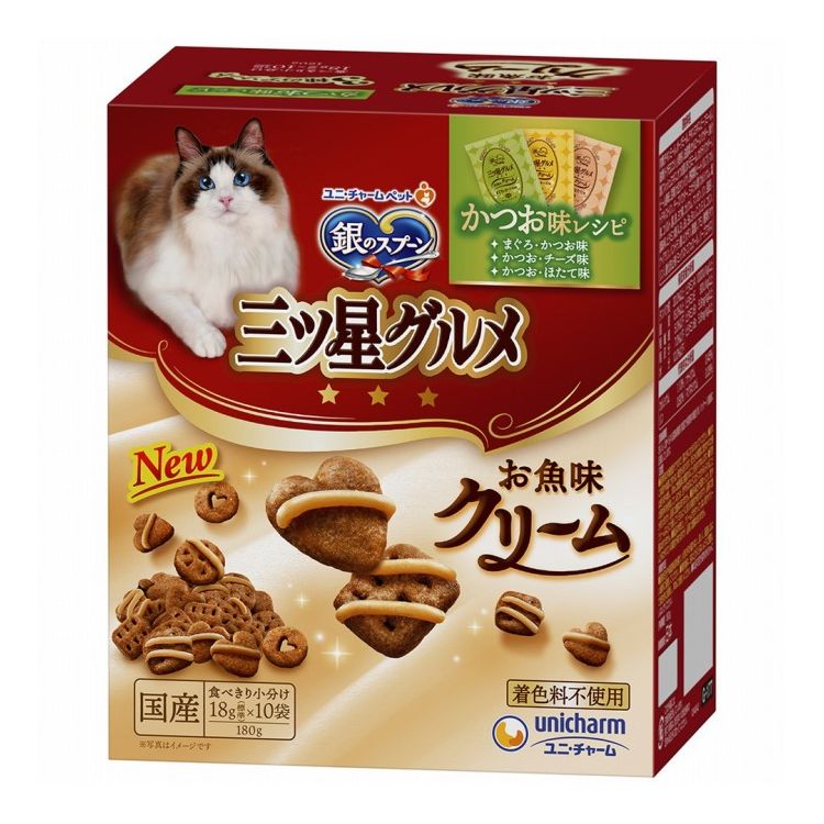 【商品説明】・贅沢な素材の旨みたっぷりで、香ばしく焼き上げた三ツ星のおいしさ・ドライ粒にクリームを絡めて、今までにない味わいを実現・3種のアソートタイプ・着色料不使用・成猫用総合栄養食・おいしさと豊かな風味を逃さない、食べきり小分けパック1...
