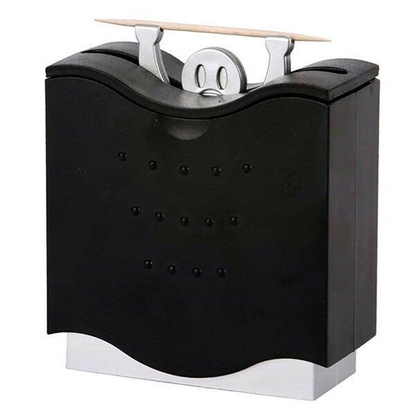 【商品説明】黒いボックスをそーっと持ち上げて、元にもどすと・・・魔法みたいに楊枝が出現する楊枝入れです。様々なインテリアのテーブルシーンで活躍します。楽しい楊枝入れは大切な方へのプレゼントにも最適です。【商品情報】■サイズ約 幅8.2×奥行...