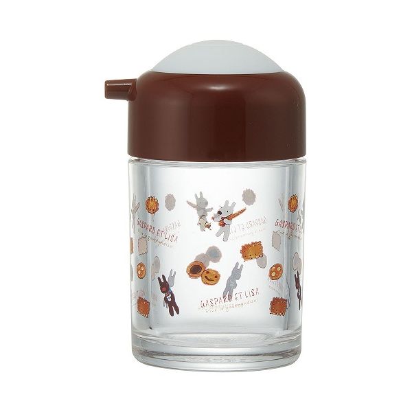 【商品詳細】押し加減で量を調節してお好みの量を出せるワンプッシュ調味料入れ。丈夫なアクリル製。倒れてもこぼれにくいタイプ。【商品サイズ(約)】サイズ：直径62×高さ112mm容量：150ml【品質表示（耐熱温度）】プッシュボタン・パッキン：...