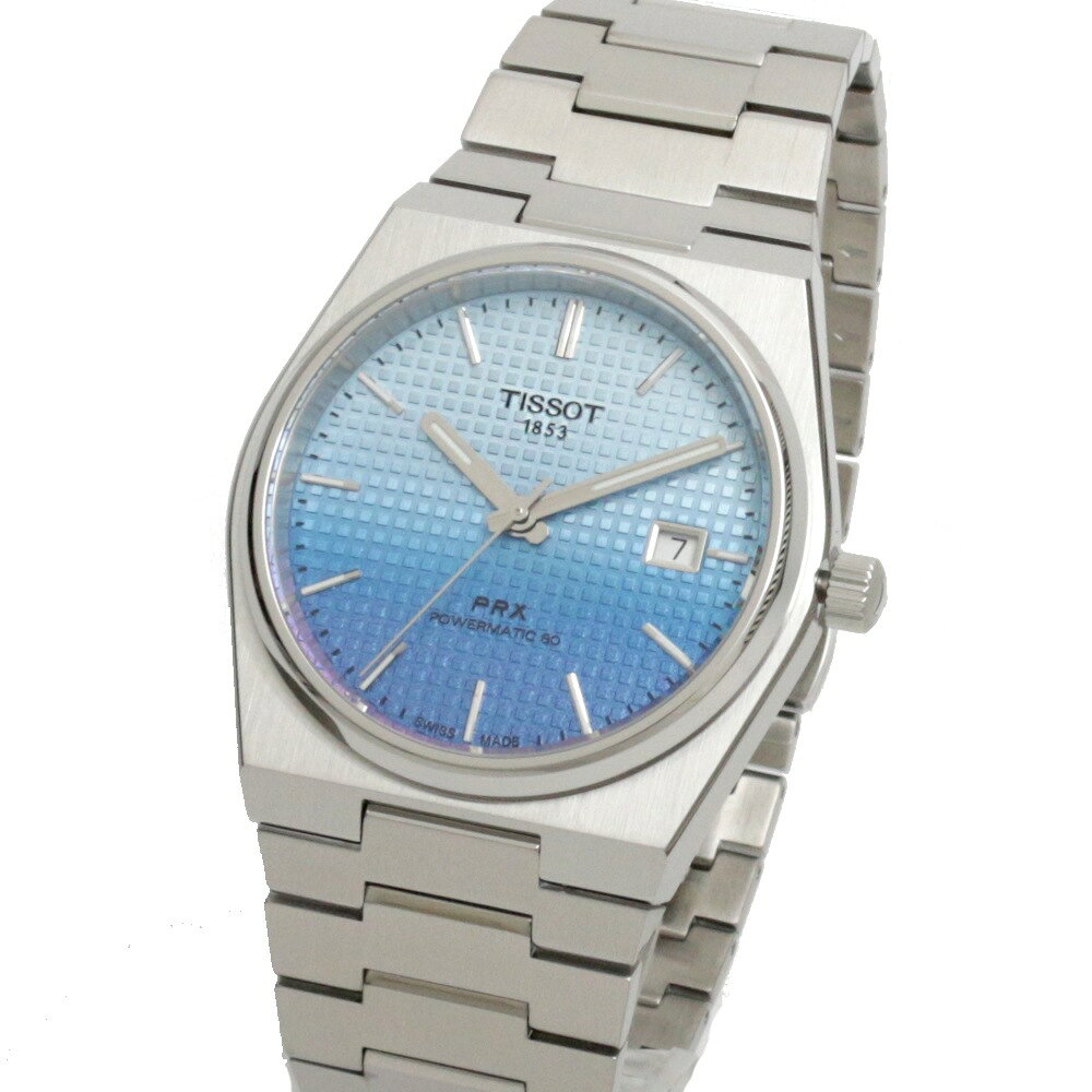 ティソ TISSOT T137-407-11-351-01 腕時計 メンズ アイスブルーカメレオン 自動巻き アナログPRX パワーマティック 80の新しい40mmモデルは、光と色が織りなすグラデーションダイヤルを特徴としており、日常の単調...