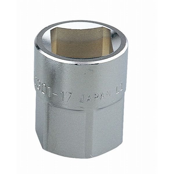 【商品詳細】●差込角(sq.)：12.7●サイズ(S；mm)：17●外径(D；mm)：26.5●全長(L；mm)：32●重さ(g)：90●12.7sq.の採用により,大きなトルクで締付けられているドレンプラグに対応できます。●本体に六角形状...