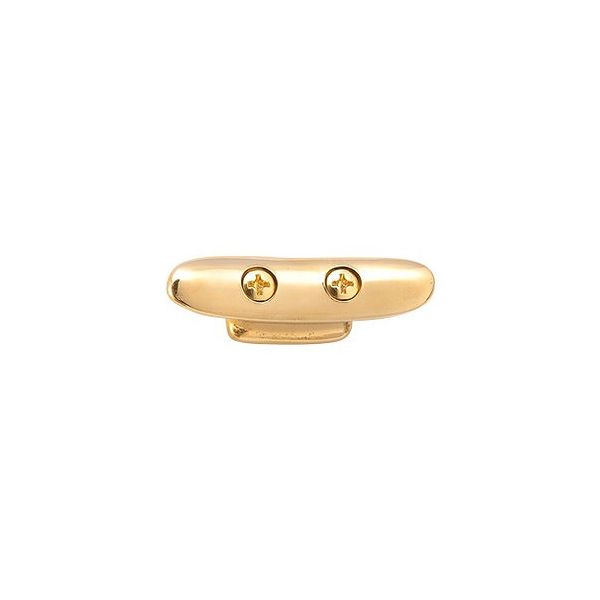 【商品特長】真鍮製2ホールクリート。カーテンタッセル止めとしても使えます。【カラー】金色【商品サイズ】幅52×高さ15×奥行16mm【付属品】取付ビス（3.5×25 2P）【代引きについて】こちらの商品は、代引きでの出荷は受け付けておりませ...