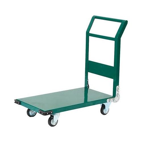 【商品詳細】●前角部にクッションゴムがあり安全です。●車輪に標準ラジアルベアリングを採用、軽く静かに動きます。●荷台面は鉄板曲げ工法にスポット溶接で製作しているため、溶接などによる凹凸が少なく、表面仕上げが綺麗で頑丈です。●自在車輪・固定車...
