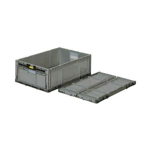 【商品詳細】●内倒れ式折りたたみコンテナです。●段ボール容器からの切り替えやリターナブル容器として活躍しています。●軸部のすき間を最小限にし、小型部品を収納しても引っ掛かかりません。●ワイヤーハーネス搬送用●容量(L):48.7●色:グレー...