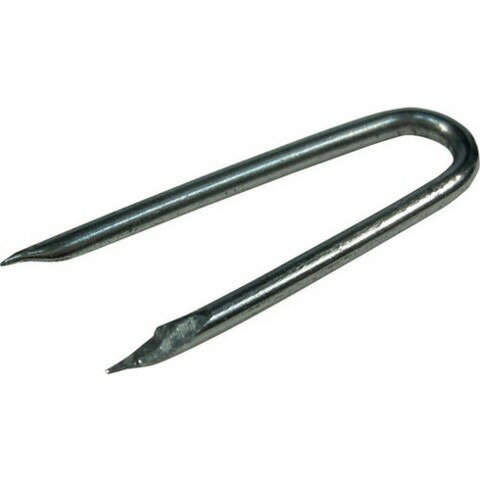 【商品詳細】●有刺鉄線、金網、メタルラス、ワイヤラスの取り付けに最適です。●購入しやすい少量パックです。●金網、有刺鉄線、ラス網などの固定に。●寸法(mm)d：1.2●全長(mm)：16●番手：#18●タイプ：ハンドパック●HP　又釘　1....