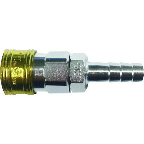 【商品詳細】●業界初のカラーカップリングです。●配管ラインの色分けに適しております。●相手側ホースサイズ(インチ)：1/2●色：イエロー●使用流体：空気●最高使用圧力：1.5MPa●使用温度範囲：-20℃〜80℃材質／仕上●本体：鋼鉄●シー...