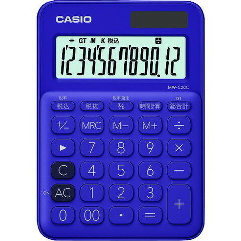 【商品詳細】●ポップな色合いでデスクを彩ります。●桁数：12●色：パープル●縦(mm)：149.5●横(mm)：105●厚さ(mm)：22.8●税計算、時間計算、総合計機能搭載●ソーラー＋内蔵電池JANコード 4549526603464【代...