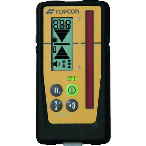 【商品詳細】●ローテーティングレーザー用の受光器です。●（3色表示橙色▼、緑センター、赤▲）●オートパワーオフ：約30分です。●ブザー音：強/弱/OFFです。●本体警告通知：ハイアラート、バッテリー残量警告です。●ローテーティングレーザー用...