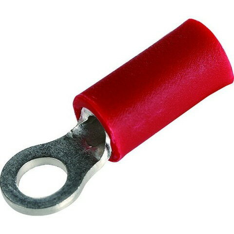 【商品詳細】●接触面（舌部）が丸く、絶縁体形状はストレート形の絶縁被覆付圧着端子です。●軟銅のより線電線の接続に。●電線抱合範囲 より線(［［MM2］］)：0.5〜1.65●電線抱合範囲 AWG：20-16●色：赤●外形寸法(mm)：5.5...