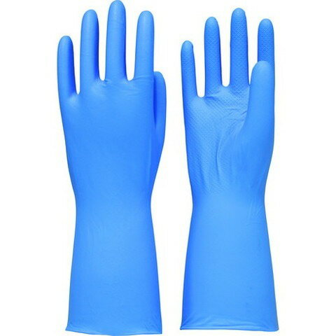 【商品詳細】●薬品・油・グリスに優れた耐性があり、突き刺しにも強い丈夫な手袋です。●機械工作・印刷・メッキ・食品加工・清掃・農業・林業●色：ブルー●サイズ：S●厚さ(mm)：※●全長(cm)：30.0●手のひら周り(cm)：19.5●中指長...