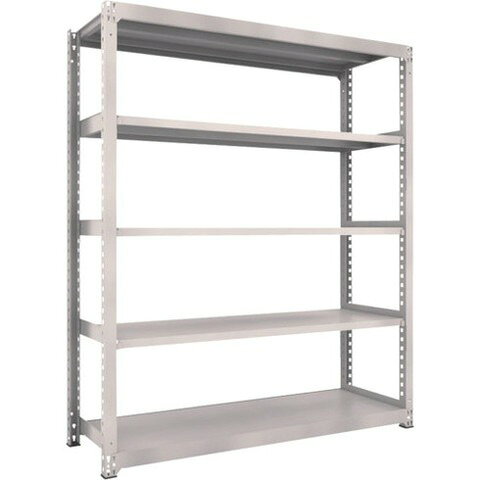 【商品詳細】●ボルトを1本も使用していないボルトレス構造で、分解・組み立て作業が簡単で、作業時間を大幅に短縮できます。●棚の段変更が、25mmピッチで、自由に調整、変更ができます。●高さ、奥行が同じであれば、増結することができます。また、支...