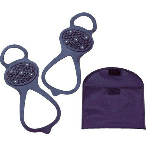 【商品詳細】●5本のスパイクピンで凍結・圧雪路面にしっかり食い込みます。●ワンタッチで靴に装着出来ます。●「かかと装着仕様」でズレや外れを防止し安心歩行をサポートします。●道路の凍結や圧雪時などの滑り止めに。●適応靴サイズ(cm)：24.5...