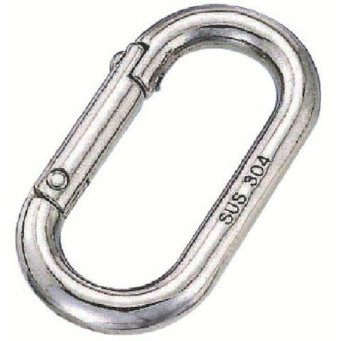 【商品詳細】●ホロネジでロックするので、不用意にフックが開くことがなく安心です。●チェーン・ワイヤ−・ロープ等の連結金具として、また端末の金具のジョイントに。●使用荷重(kN)：1.96●D(mm)：10●L(mm)：70●S(mm)：26...