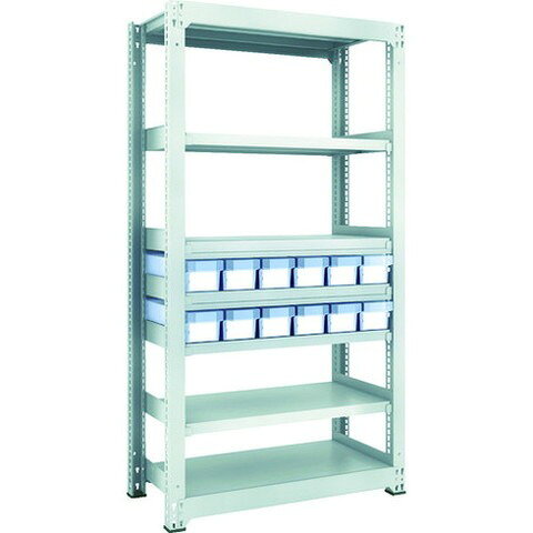 【商品詳細】●間口(mm)：900●奥行(mm)：471●高さ(mm)：1800●有効間口(mm)：840●タイプ：引き出し(小)12●色：ネオグレー●棚段数(段)：7●均等積載量：300kg/段●最大積載量：2500kg/台注意●集中荷重...