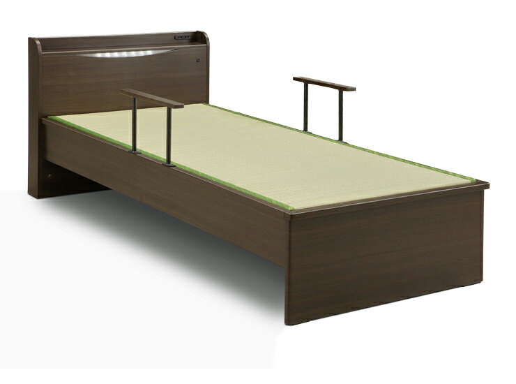 素材：MDFシート貼り、国産天然い草商品サイズ：103.5×222.5×87（41.5）（cm）畳：日本製フレーム：中国製完成品or組立：組立【代引きについて】こちらの商品は、代引きでの出荷は受け付けておりません。【商品配送時の注意点】こち...