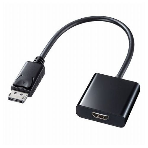 【商品特長】●パソコンに搭載されているDisplayPortコネクタ(メス)をHDMIポート(メス)に変換するケーブル一体型の変換アダプタです。※ディスプレイモニタ側のDisplayPortをHDMIポートに変換することはできません。●映像...