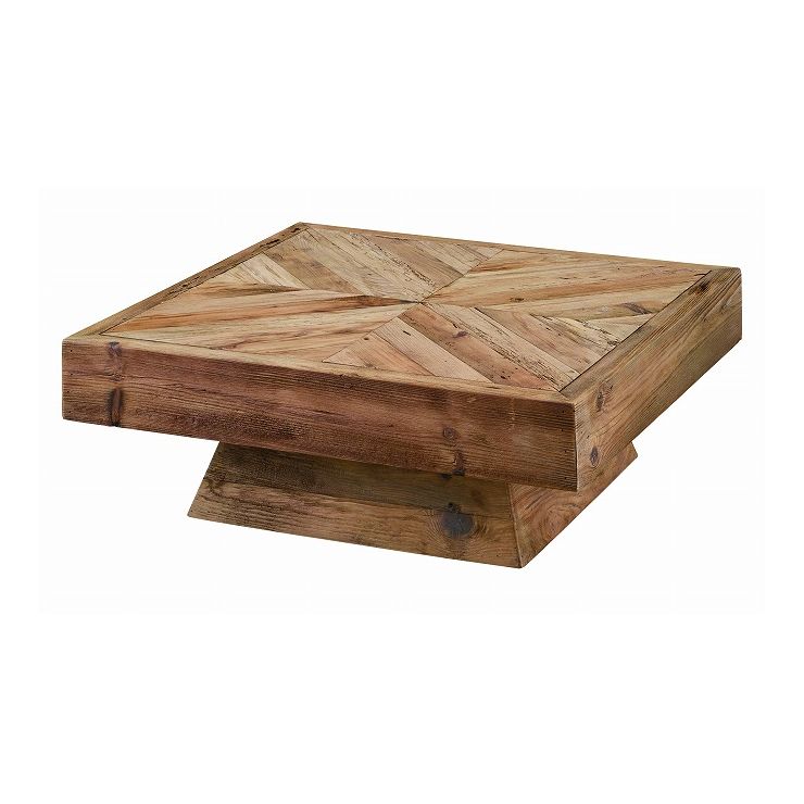 ●サイズ（cm）幅100×奥行100×高さ36●材質天然木(パイン古材) 水性塗装●原産国中国【代引きについて】こちらの商品は、代引きでの出荷は受け付けておりません。【送料について】北海道、沖縄、離島は送料を頂きます。