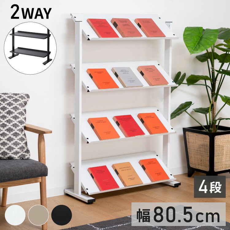 ■商品サイズ幅80.5×奥行31×高さ119.5/125cm■素材スチール(粉体塗装)■生産国中国■特徴棚板を水平、斜めに変更できる2WAY仕様のラック。インテリアとしてはもちろん、お店の什器としてもお使いいただけます。【代引きについて】こ...