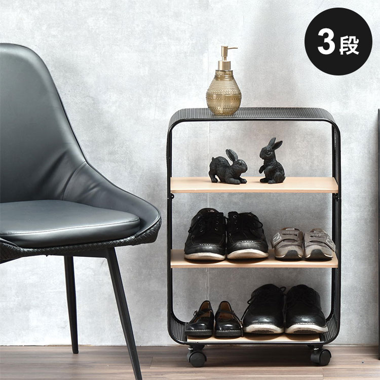 ■アーチ型のパンチングメタル（スティール製）を使用しているので、メッシュ網より強度が強いです。ブラック色のアーチとNA色の棚板とのコントラストが綺麗です。キャスターが付いているので、移動も簡単で、掃除をする時も便利です。飾り棚・本棚・趣味の...