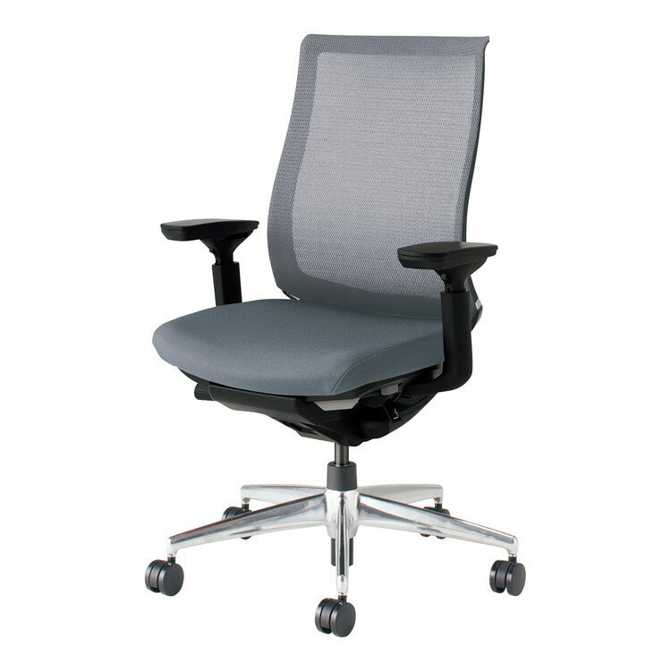 前傾での作業姿勢を適切にサポートする機能を搭載したオフィスチェアです。座面のみを前傾させる機能は、膝やモモ裏などの負担を軽減し、シートに施した加工により骨盤を安定させるので、体圧分散され長時間の作業が快適に行えます。背もたれは、ロッキングの...