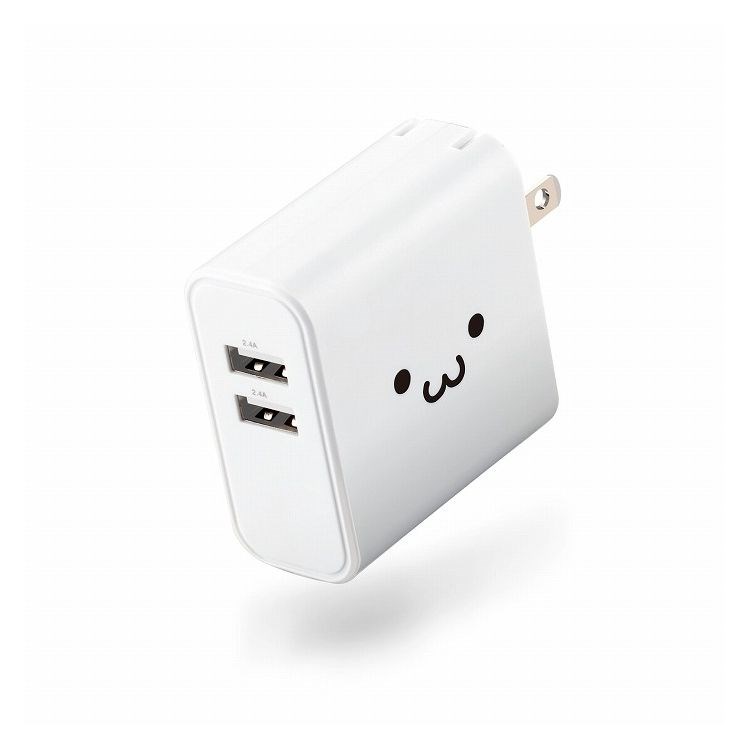 【商品詳細】持ち運びに便利なコンパクトサイズでありながら、おまかせ充電対応でiPhoneもAndroidも快適に2台同時充電が可能な2ポート合計4.8Aの高出力AC充電器。■スマートフォンやタブレットを付属もしくは対応する充電用USBケーブ...
