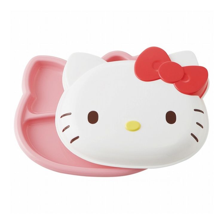 【商品詳細】キャラクターの顔型のフタが付いてるとってもかわいいランチプレート！3つに分かれた仕切りが付いているので、ワンプレートごはんができます♪フタが付いてるので衛生的！【商品サイズ(約)】サイズ：257×237×80mm【品質表示】フタ...