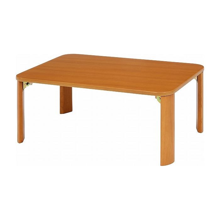 木目調の天板が優しい印象を与えてくれます。折りたたみ式で使用時以外は省スペースに収納することができます。使用するときだけ広げることもできるので一人暮らしの方やワンルームにもオススメです。【本体サイズ】W750×D500×H320mm【重量】...