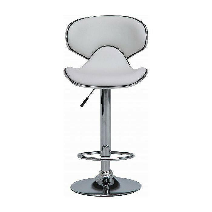 スタイリッシュなデザインのカウンターチェアです。座面は360度回転式です。座面下のレバーで高さ調節が可能です。座面、背面の生地にはお手入れの簡単なPVCを使用しております。【本体サイズ】W480×D500×H840〜1050mm【座面高】5...