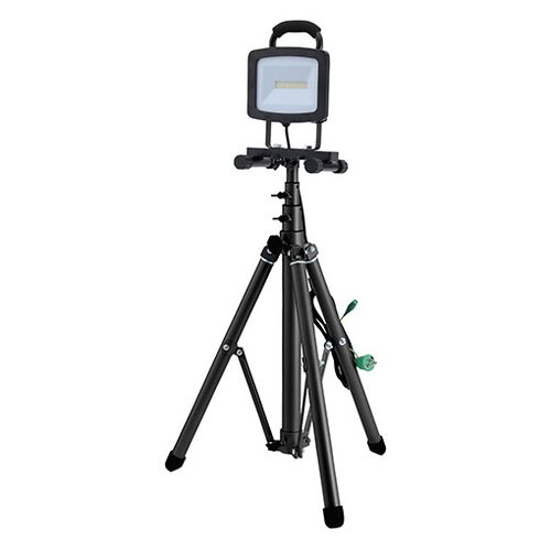 【用途】レジャー、作業等の照明。【機能・特徴】コード式のLED投光器です。ハロゲンライト200W以上の明るさです。【仕様】●電源：AC100V50/60Hz。●電線種：VCT0.75mm2×3芯×3m。●定格光束：2800lm。●照射角度：...