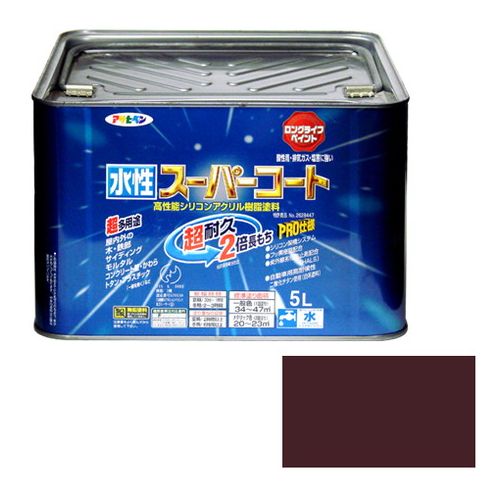 【用途】金属、スレート、コンクリート、サイディング、木部、しっくい、発泡スチロール等への塗装。【機能・特徴】特殊フッ素樹脂、シリコン架橋システム及び紫外線劣化防止剤の相乗効果で、汚れにくく、耐久性が格段に優れた高性能塗料です。酸性雨や酸性雪...