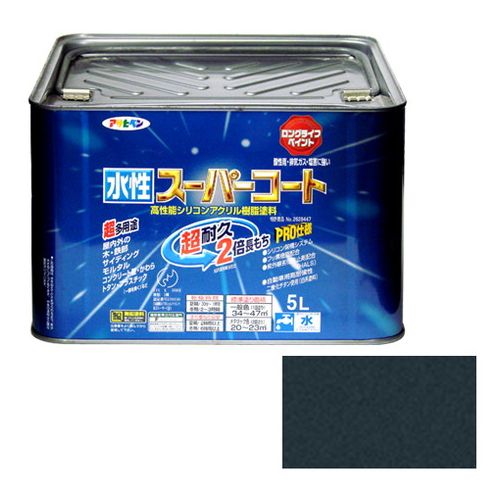 【用途】金属、スレート、コンクリート、サイディング、木部、しっくい、発泡スチロール等への塗装。【機能・特徴】特殊フッ素樹脂、シリコン架橋システム及び紫外線劣化防止剤の相乗効果で、汚れにくく、耐久性が格段に優れた高性能塗料です。酸性雨や酸性雪...