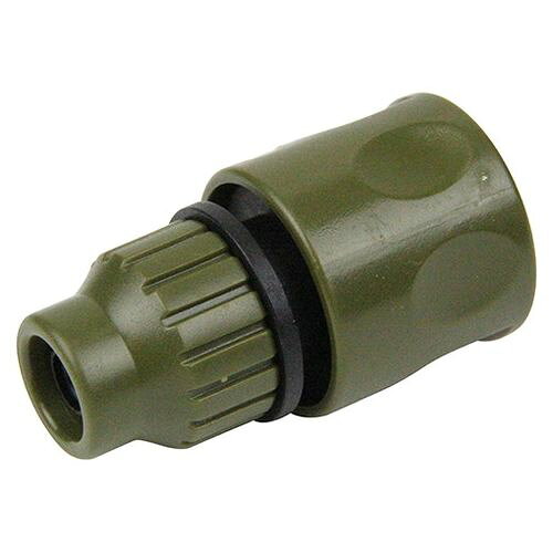 【用途】コイルホース用交換部品。【機能・特徴】ニップルとホースをつなぎます。【仕様】●適用ホース：内径8mm×外径13mm。●耐水圧：0.6Mpa(7kgf/cm)。●耐熱温度：0〜40度。●色：オリーブ。【材質】●ABS・PP。【商品サイ...